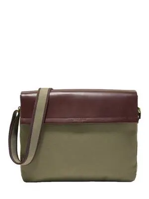Cole Haan Judson Brushed Twill Messenger Bag - Olive Green/ch Madiera