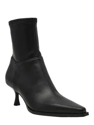 Steve Madden Stasia Mid-heel Ankle Boots - Black