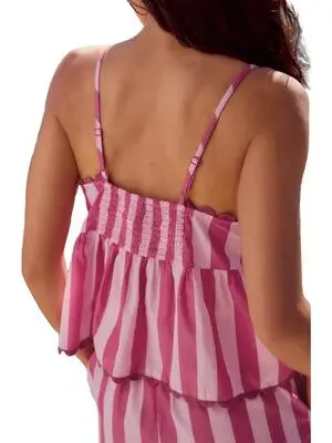 NEXT Stripe Scallop Hem Camisole
