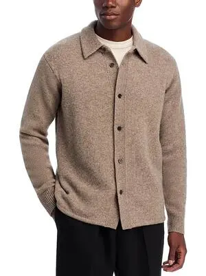 FRAME Long Sleeve Shirt Sweater - Dark Taupe