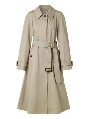 Burberry Ellingham Belted Cotton-gabardine Trench Coat - Brown