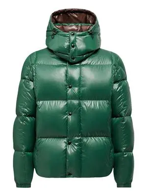 Moncler Parana Hooded Down Jacket - Green