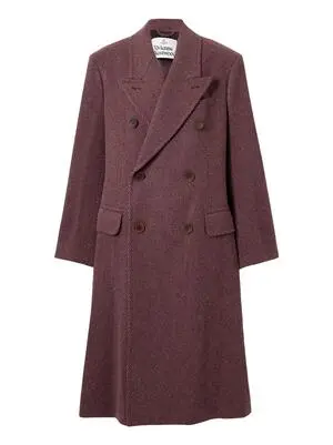 VIVIENNE WESTWOOD Winston Wool-twill Coat - Brown