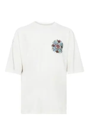 Amiri Crystal Out For Trouble Tee Ivory - White