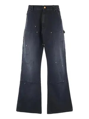 SAINT MXXXXXX Double Knee Pants - Black