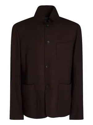 Rag & Bone Prospect Wool Cardigan - Dark Brown