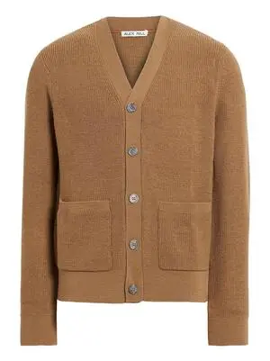 ALEX MILL Samuel Wool Cardigan Camel
