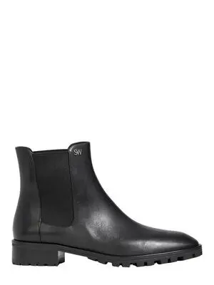 STUART WEITZMAN Laine Leather Chelsea Boots - Black