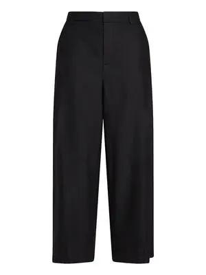 Vince Wool-blend Flannel Culottes - Black