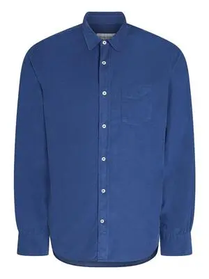 Officine Générale Lipp Cotton And Lyocellblend Corduroy Shirt - Blue