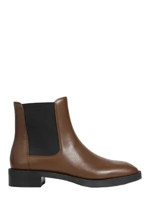 STUART WEITZMAN Sondra Leather Chelsea Boots Brown