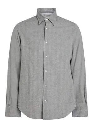 Officine Générale Giacomo Cottonflannel Shirt - Gray