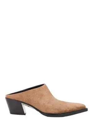 3.1 Phillip Lim Downtown Suede Mules - Light Brown