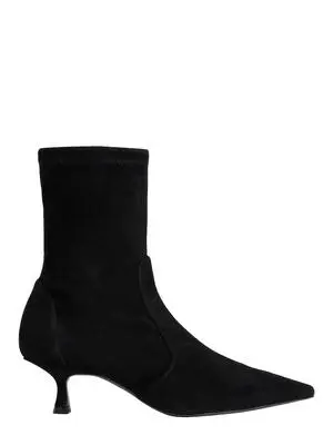 STUART WEITZMAN Naomi 50 Suede Ankle Boots - Black
