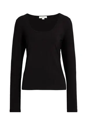 Vince Stretch-jersey Top - Black