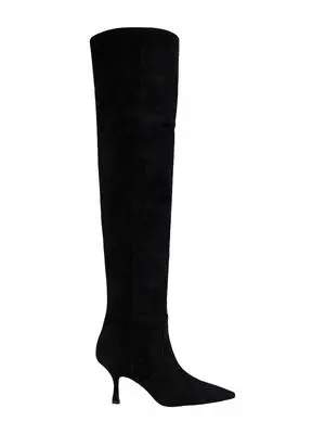 STUART WEITZMAN Naomi 75 Suede Over-the-knee Boots - Black