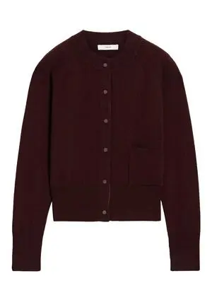 Vince Wool-blend Cardigan - Merlot