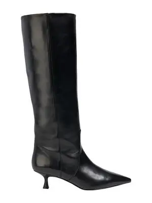 STUART WEITZMAN Naomi 50 Leather Knee Boots Black