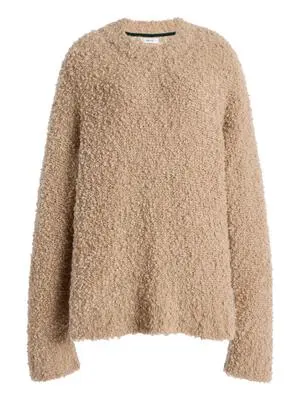 AMIYA Astrakan Textured Wool-Blend Sweater