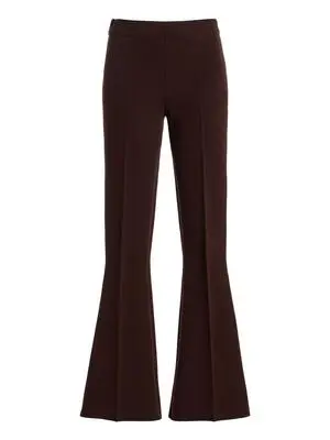 AMIYA Legacy Kick-flare Cotton-blend Trousers - Brown