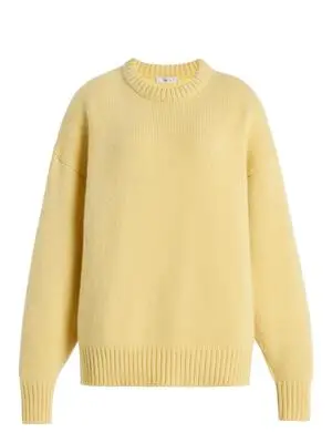 AMIYA Ursa Relaxed Cashmere Sweater - Yellow