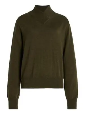 Tove Detta Wool-silk Sweater - Green