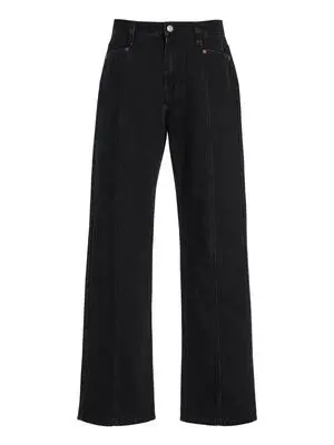 HOUSE OF DAGMAR Rigid Mid-rise Loose-fit Jeans - Black
