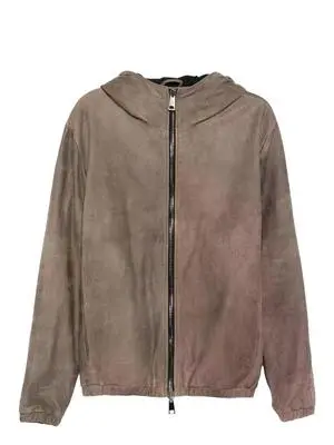 GIORGIO BRATO Leather Hooded Jacket