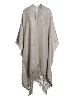Brunello Cucinelli Kimono With Fringe - Beige