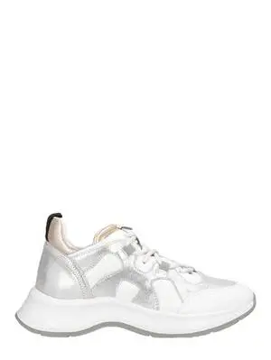 Hogan Leather Chunky Sneakers - Silver