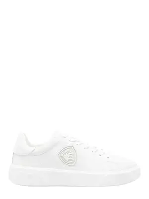 BLAUER. Leather Sneakers - White