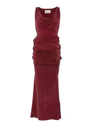 VIVIENNE WESTWOOD Cowl-neck Maxi Dress - Red