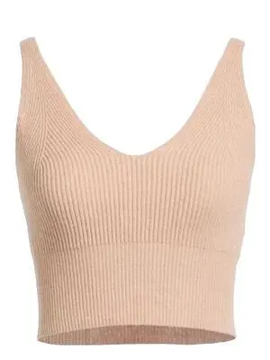 Peserico Knitted Crop Top - Beige