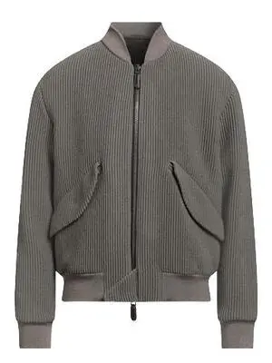 Giorgio Armani Jacket In Virgin Wool, Cotton, Elastane, Silk, And Cashmere - Beige