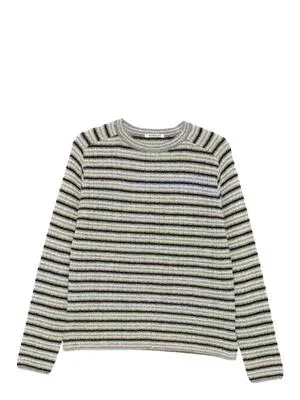 AURALEE Stripe-Pattern Sweater