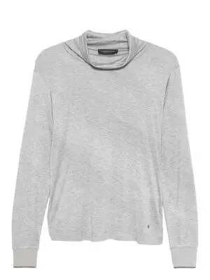 Lorena Antoniazzi High-neck Long-sleeve T-shirt - Grey