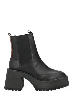 Farm Rio Ankle Boots In Synthetic Material - Black