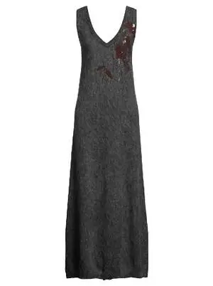 Brunello Cucinelli Mohair Wool Maxi Dress - Grey