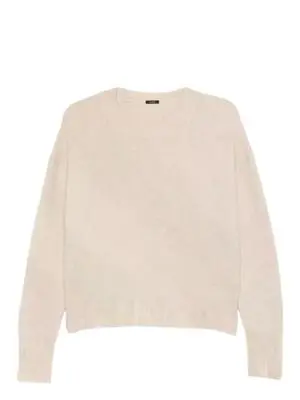 JOSEPH Round-neck Cashmere Sweater - Neutrals