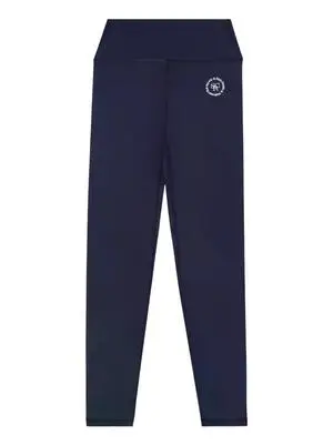 SPORTY & RICH Logo-embellished Leggings - Blue