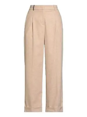 Peserico Straight-leg Flannel Pants - Beige
