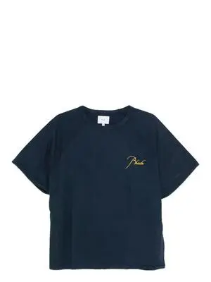 Rhude Embroidered Raglan-sleeve T-shirt - Blue