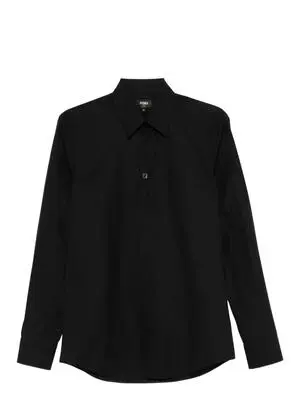 Fendi Logo-plaque Shirt - Black