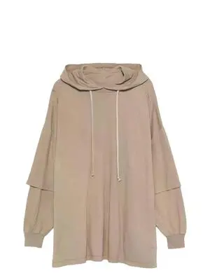 Rick Owens Hooded Double-layered Sweater - Neutrals