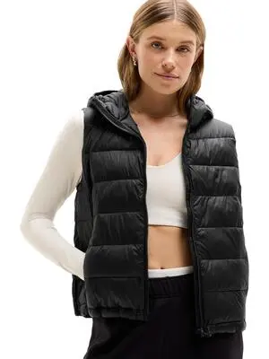 Athleta Aire Puffer Vest - Black