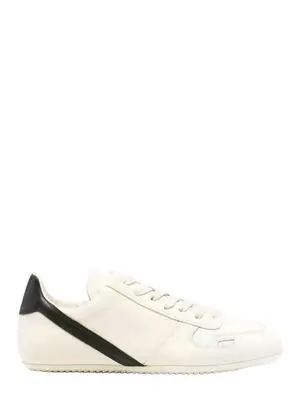 Rick Owens Leather Lace-up Sneakers - Neutrals