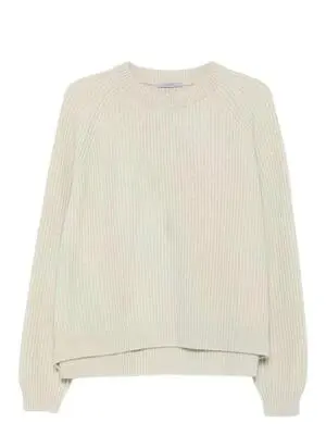 Dusan Ribbed Crew-neck Pullover - Neutrals