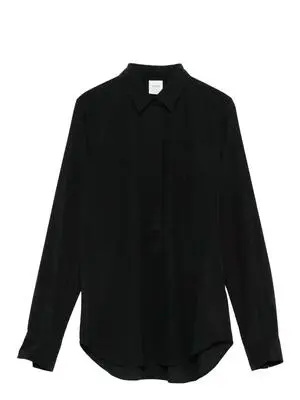 CALIBAN Long-sleeve Collared Shirt - Black