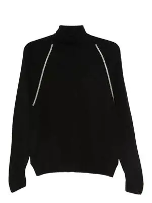 D.exterior Roll Neck Sweater - Black