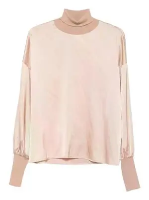 D.exterior Turtleneck Blouse - Pink